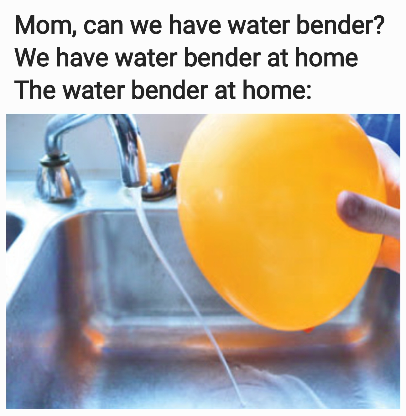 It technically counts as water bending : r/memes