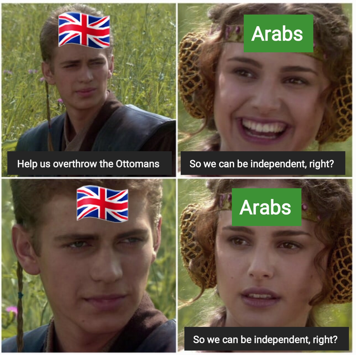 Help us overthrow the Ottomans so you can be our colony : r/HistoryMemes